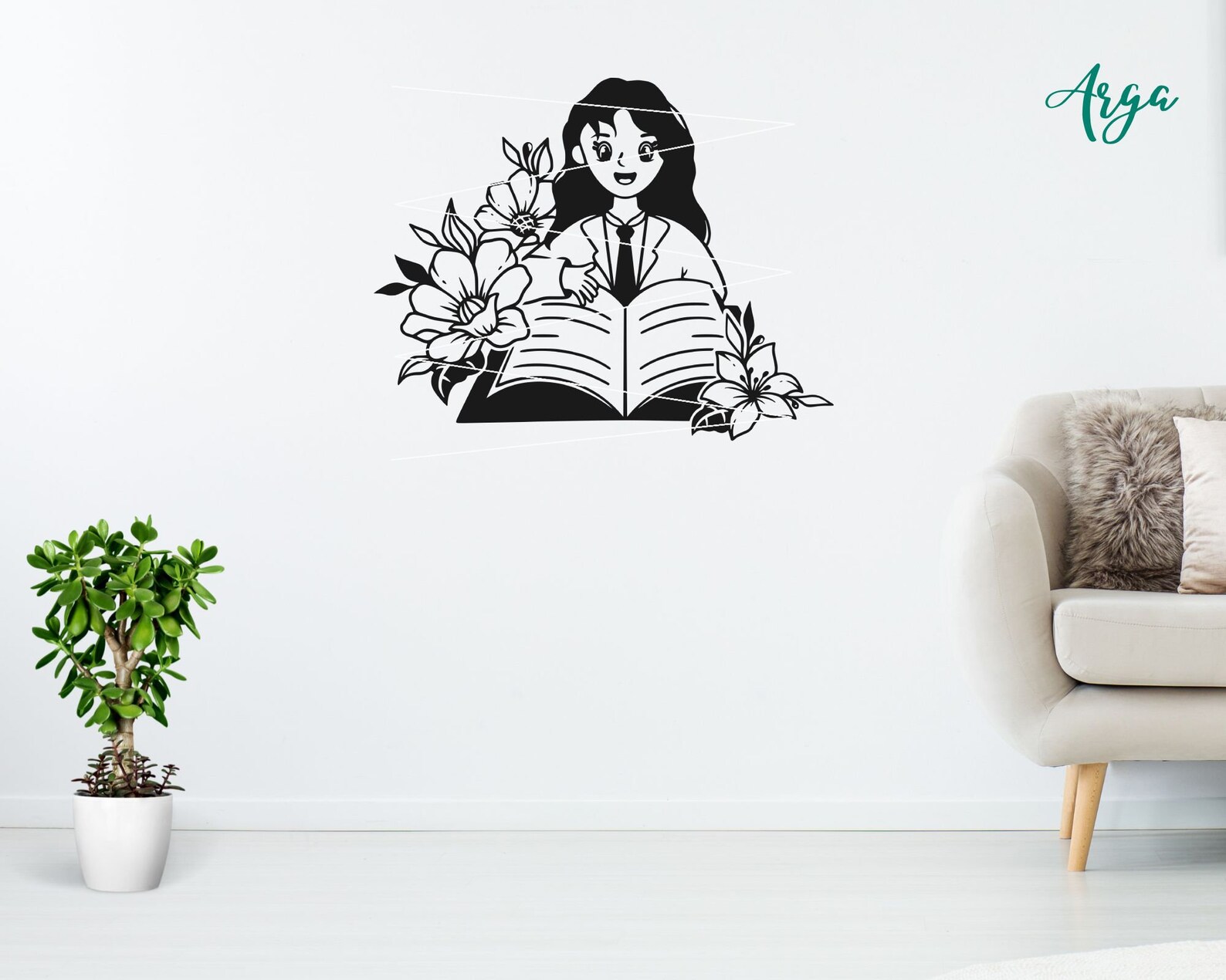 Student Svg Girl Reading a Book Svg Reading Svg Book Svg - Etsy