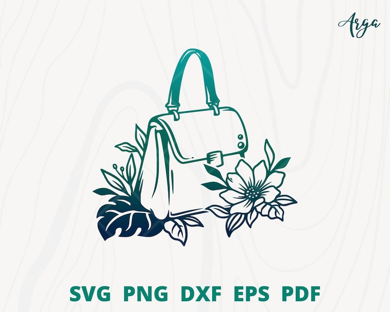Floral Bag Svg Hand Bag Svg Woman's Bag Svg Fashion - Etsy Hong Kong