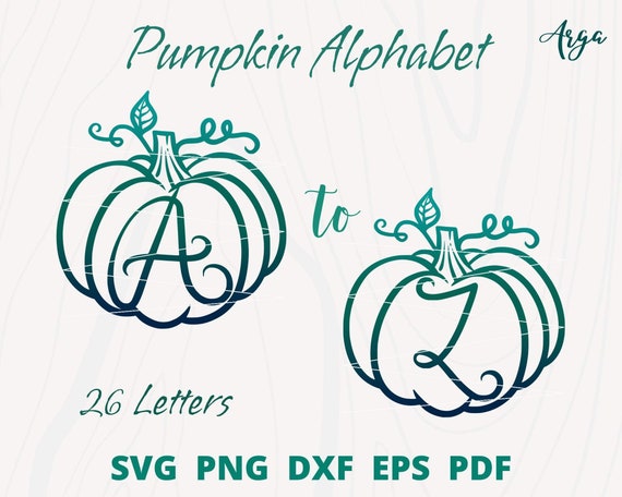 Pumpkin Alphabet Svg Pumpkin Letter Svg Pumpkin Halloween - Etsy