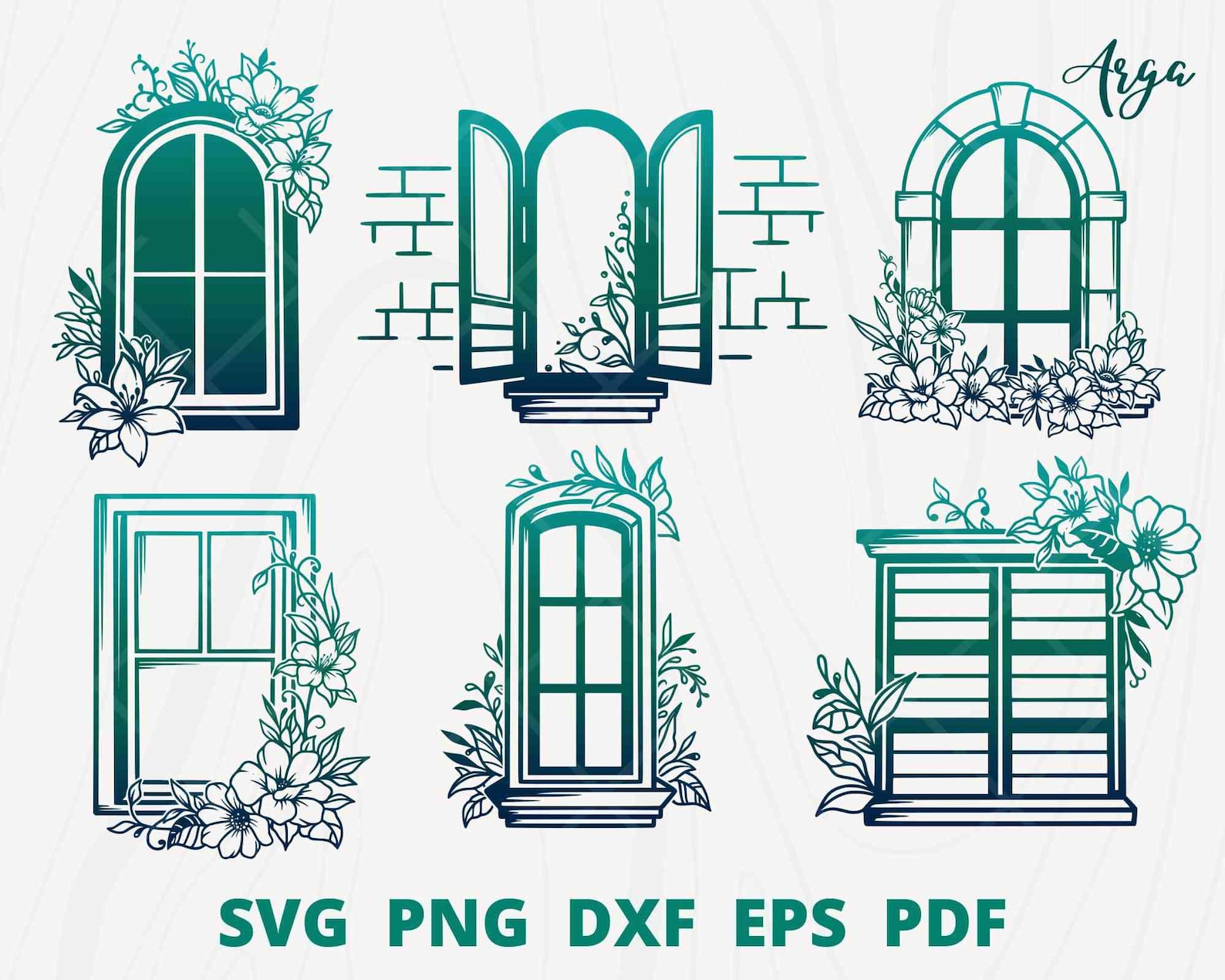 Windows Svg Bundle Window Svg Window With Flower Svg Open - Etsy