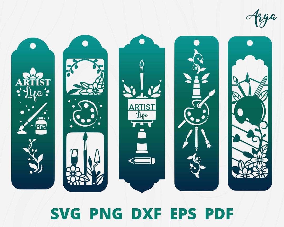 Artist Bookmark Svg, Artist Svg Bundle, Bookmark Artist Svg, Artist ...