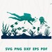Scuba Diving Svg, Scuba Svg, Underwater Scene Svg, Diver Svg, Under Sea ...