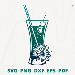 Juice Glass Svg Bundle, Juice Svg, Juice Cup Svg, Floral Juice Cup Svg ...