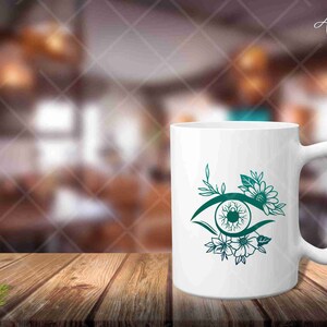 Floral Eye Svg, Optometry SVG, Eye With Flower Svg, Ophthalmologist Svg ...