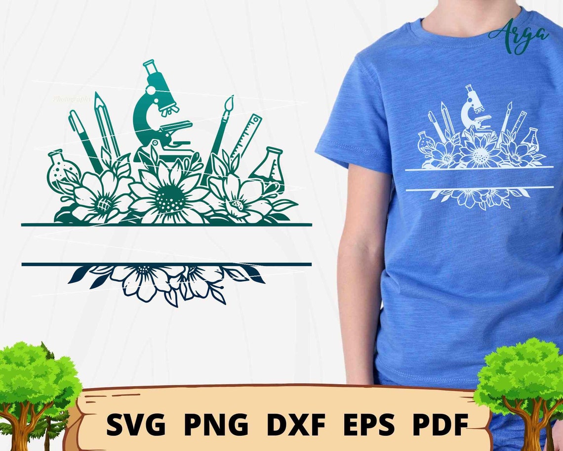 Split Monogram Classroom Svg Teacher Svg Split Frame - Etsy