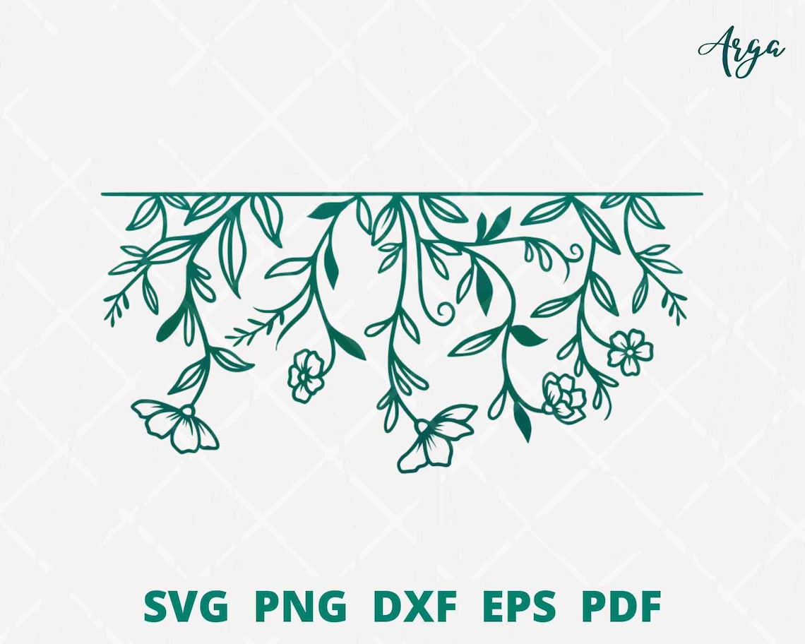 Hängende Blumen svg hängende Ranken svg hängende Pflanze - Etsy Schweiz