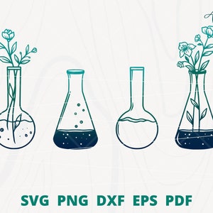 Chemistry Svg Bundle ,laboratory Svg, Chemistry Svg, Science Equipment ...