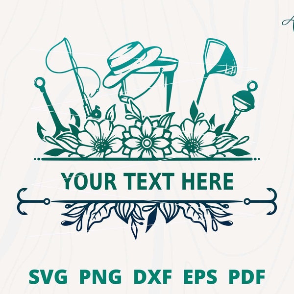 Fishing Monogram - Etsy