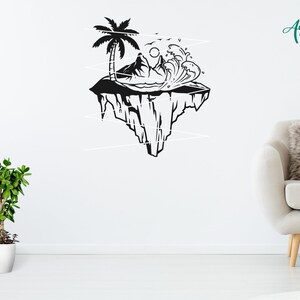 Floating Beach Svg, Floating Island Svg, Sky Island Svg, Beach in the ...