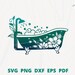 Bathtub Svg Bundle, Bathtub Svg, Clawfoot Tub Svg, Bathroom Svg, Shower ...