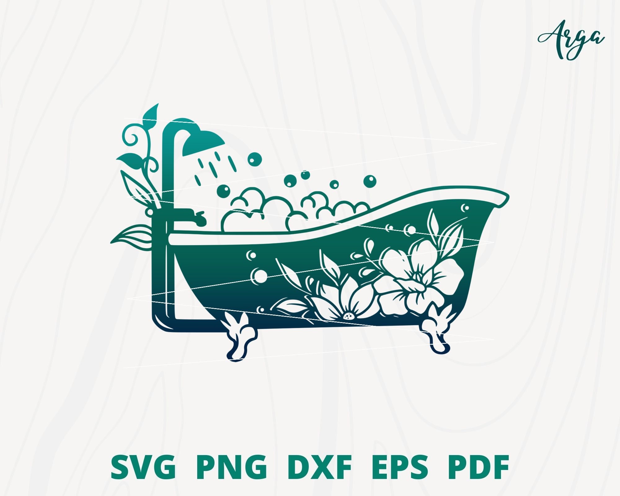 Bathtub Svg Bundle Bathtub Svg Clawfoot Tub Svg Bathroom - Etsy