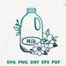 Milk Svg Bundle, Milk Bottle Svg, Milk Carton Svg, Milk Glass Svg, Milk ...
