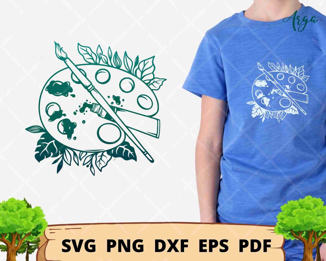 Paint Palette Svg Art Tool Svg Painting Tool Svg Artist - Etsy