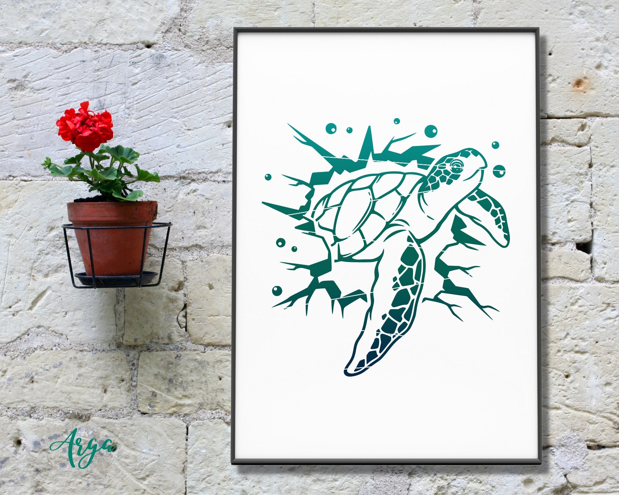 Turtle Break Through Svg Turtle Svg File Sea Turtle Svg - Etsy Australia