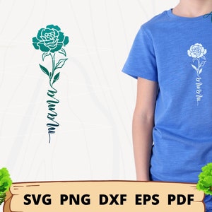 Mama Svg, Mama Rose Svg, Mother's Day Svg, Mom Rose Svg, Mama With ...