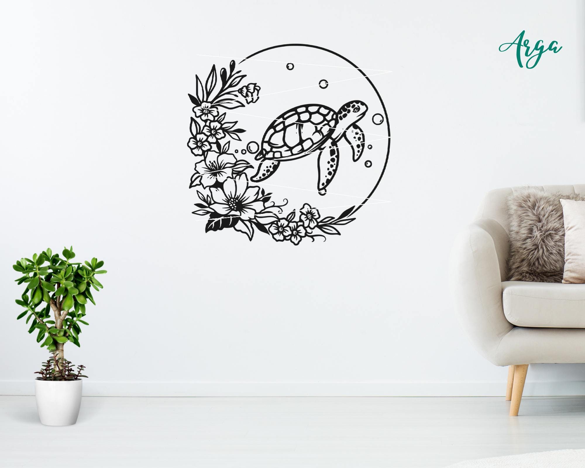 Flower Turtle Svg Sea Turtle Svg Turtle Svg File Turtle - Etsy