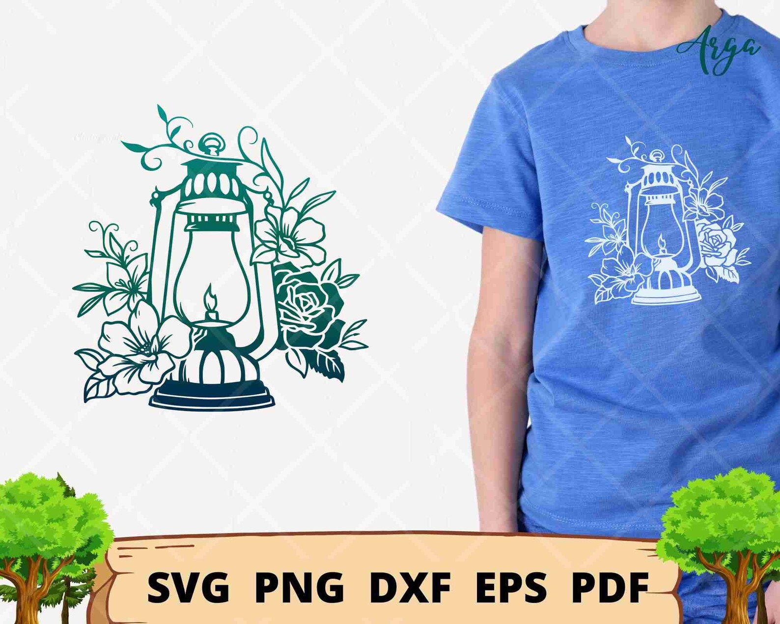 Floral Oil Lamp Svg Lantern SVG Vintage Lantern Clip Art - Etsy Canada