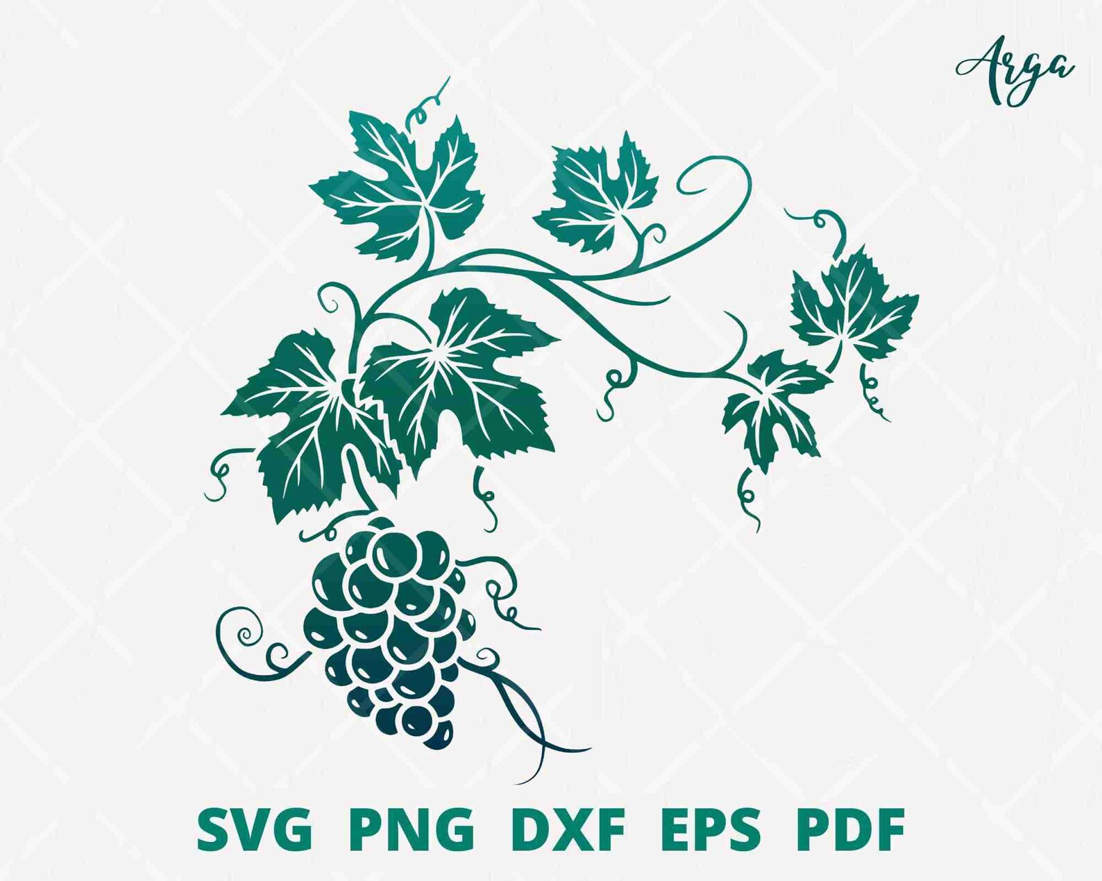 Grapevine Svg Grape Bunch Svg Grape Vine Wall Decor Vine - Etsy Ireland