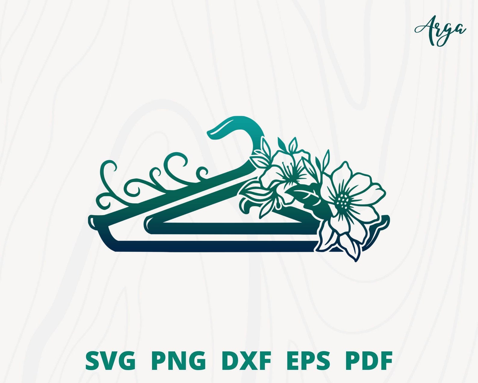 Hangers Svg Bundle Floral Hangers Svg Clothes Hanger Svg | Etsy