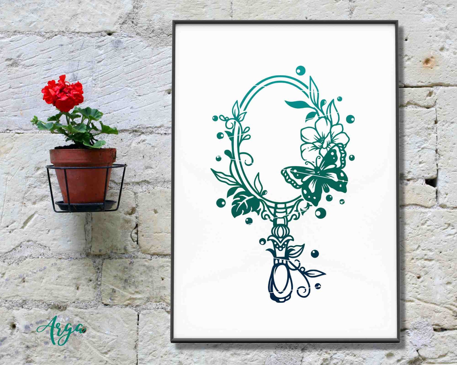 Mirror Svg Mirror Frame Svg Flower Mirror Svg Hand Mirror - Etsy