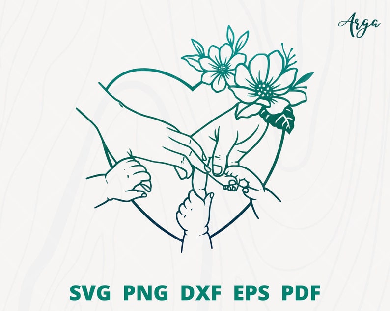 Holding Hand Family Svg Happy Family Svg Family Hands With - Etsy