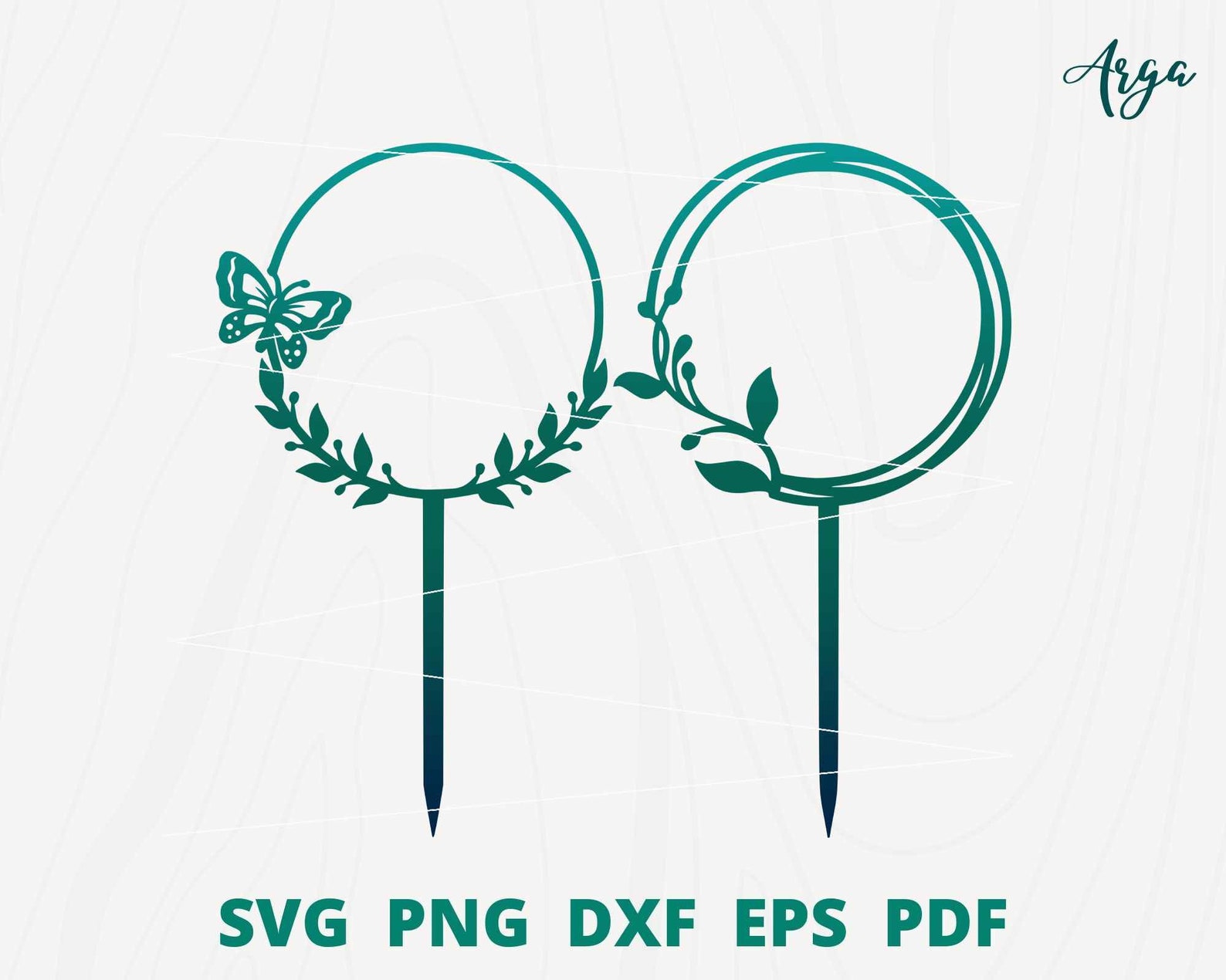 Cake Topper Svg, Wedding Cake Topper Svg, Birthday Topper Svg, Frame ...