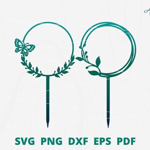 Cake Topper Svg, Wedding Cake Topper Svg, Birthday Topper Svg, Frame ...