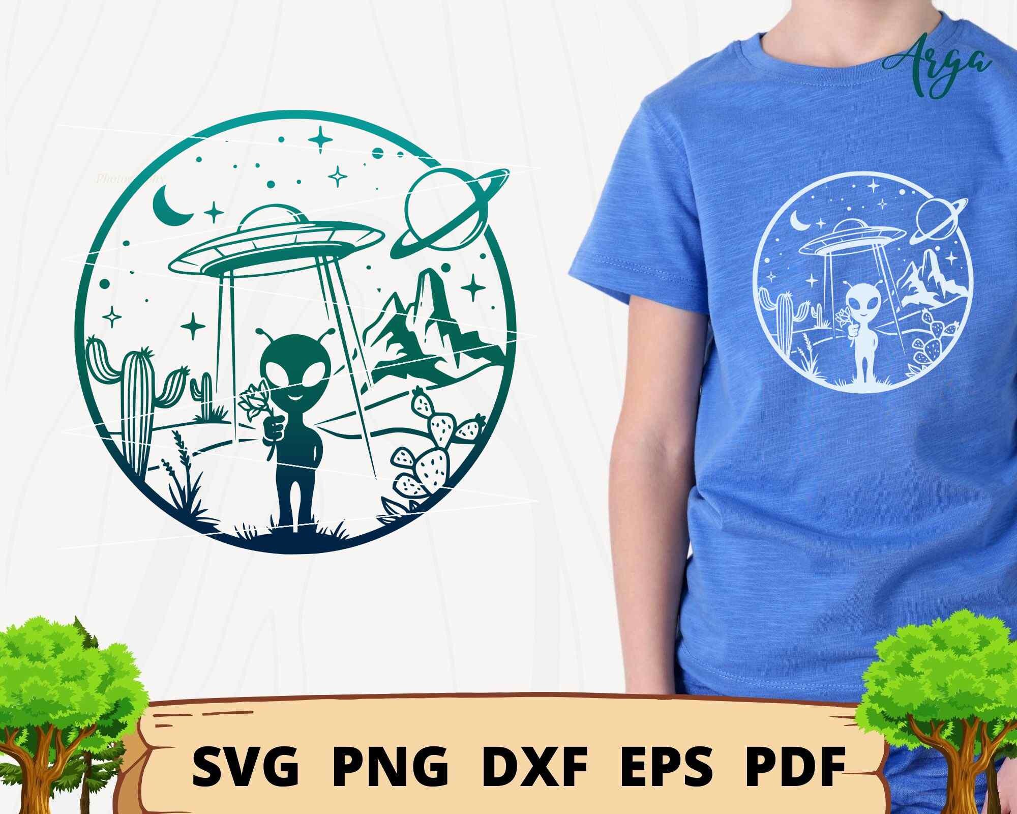UFO Svg Alien Svg Alien Desert Scene Svg Alien Ship Svg - Etsy Australia