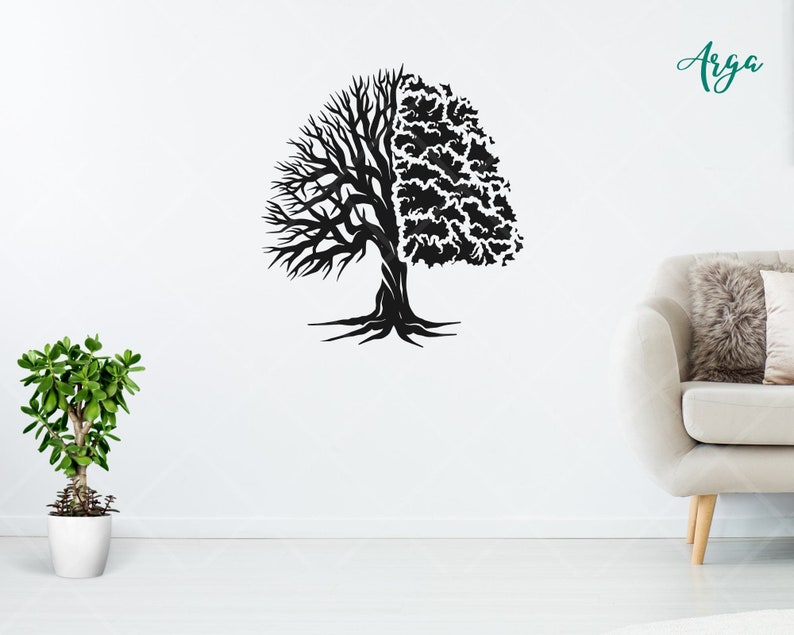 Tree Half Alive Half Died Svg Tree of Life Svg Tree - Etsy