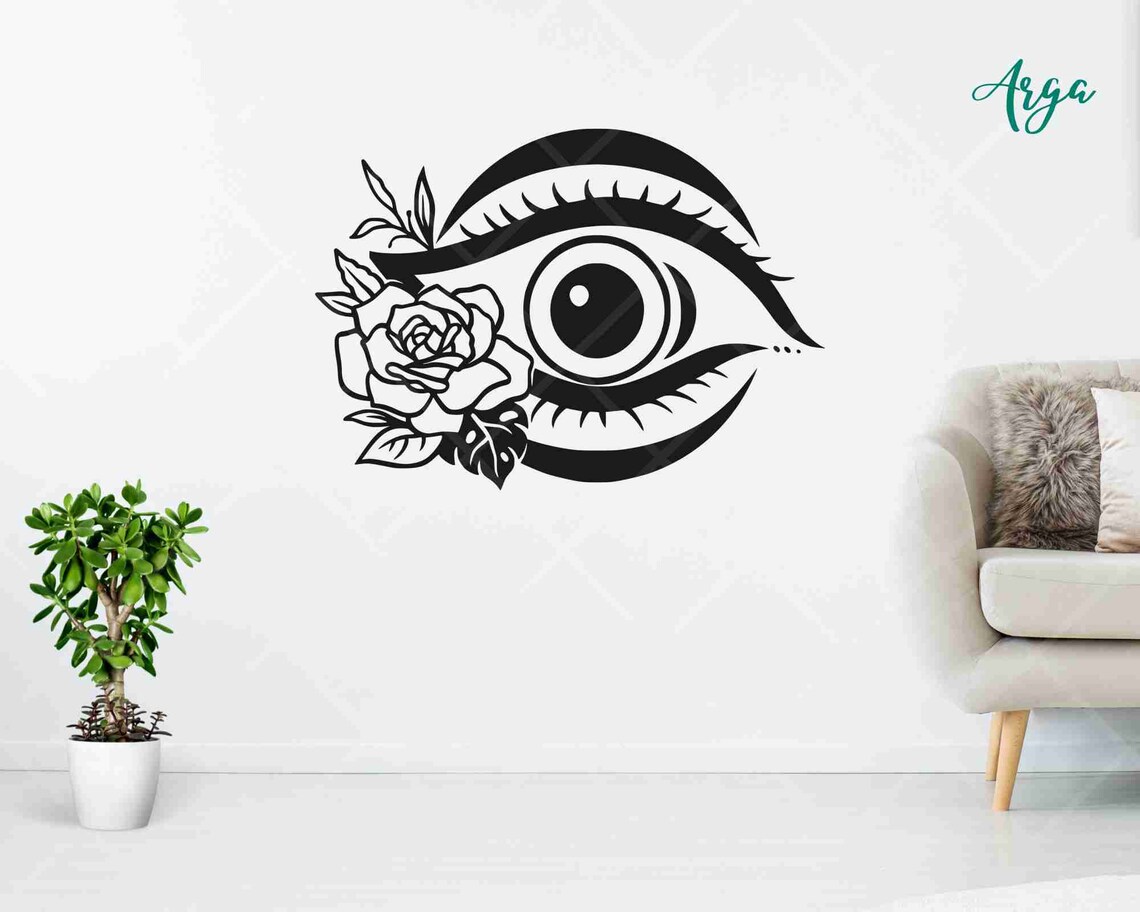 Eye With Flower Svg Floral Eye Svg Optometry SVG | Etsy