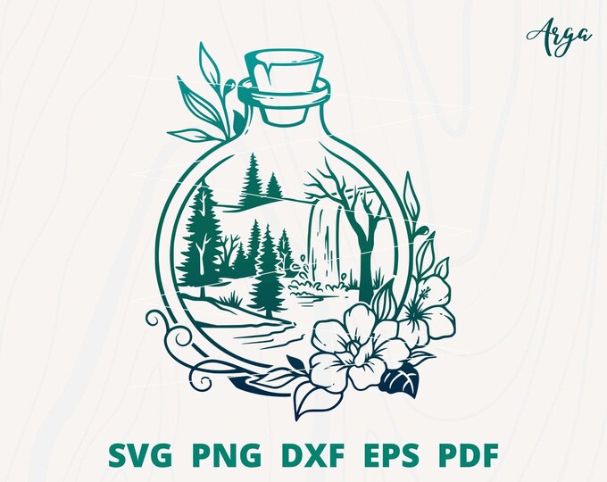 Waterfall SVG, Waterfall DXF, Waterfall PNG, Waterfall Clipart ...