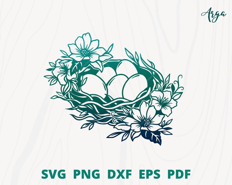 Nest Svg Bird Nest on a Branch Svg Egg Nest Svg Bird Nest | Etsy