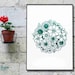 Spring Svg Png, Rounded Flowers Svg, Circle Flower Svg, Flowers Wall ...