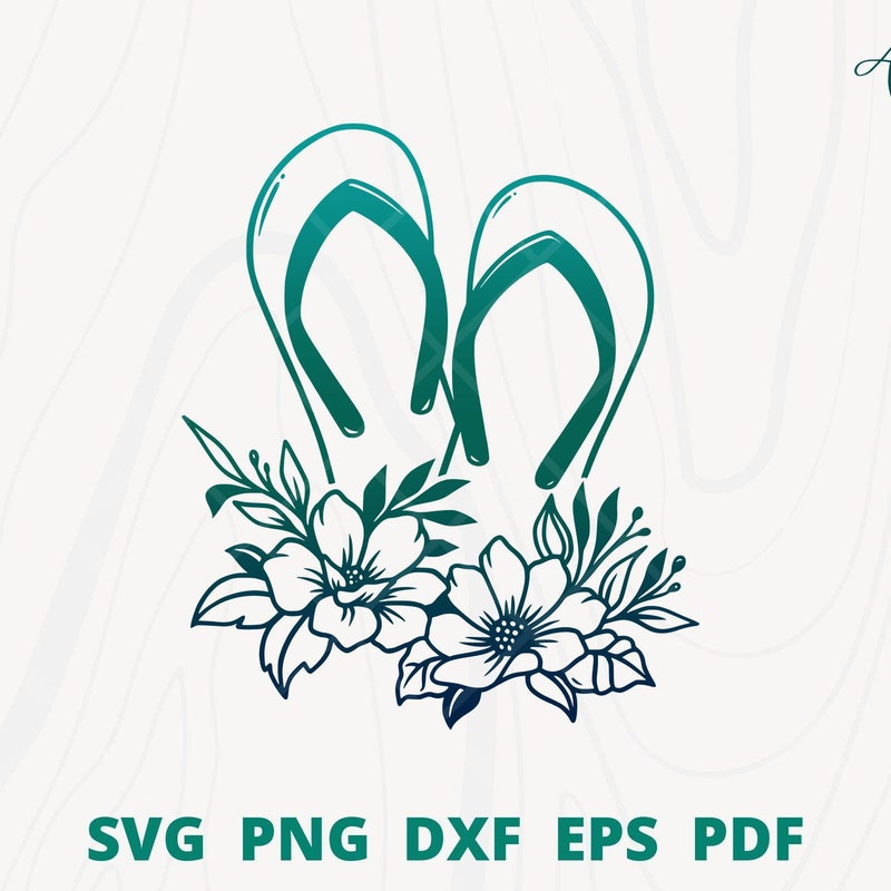 Flower Flip Flops - Etsy