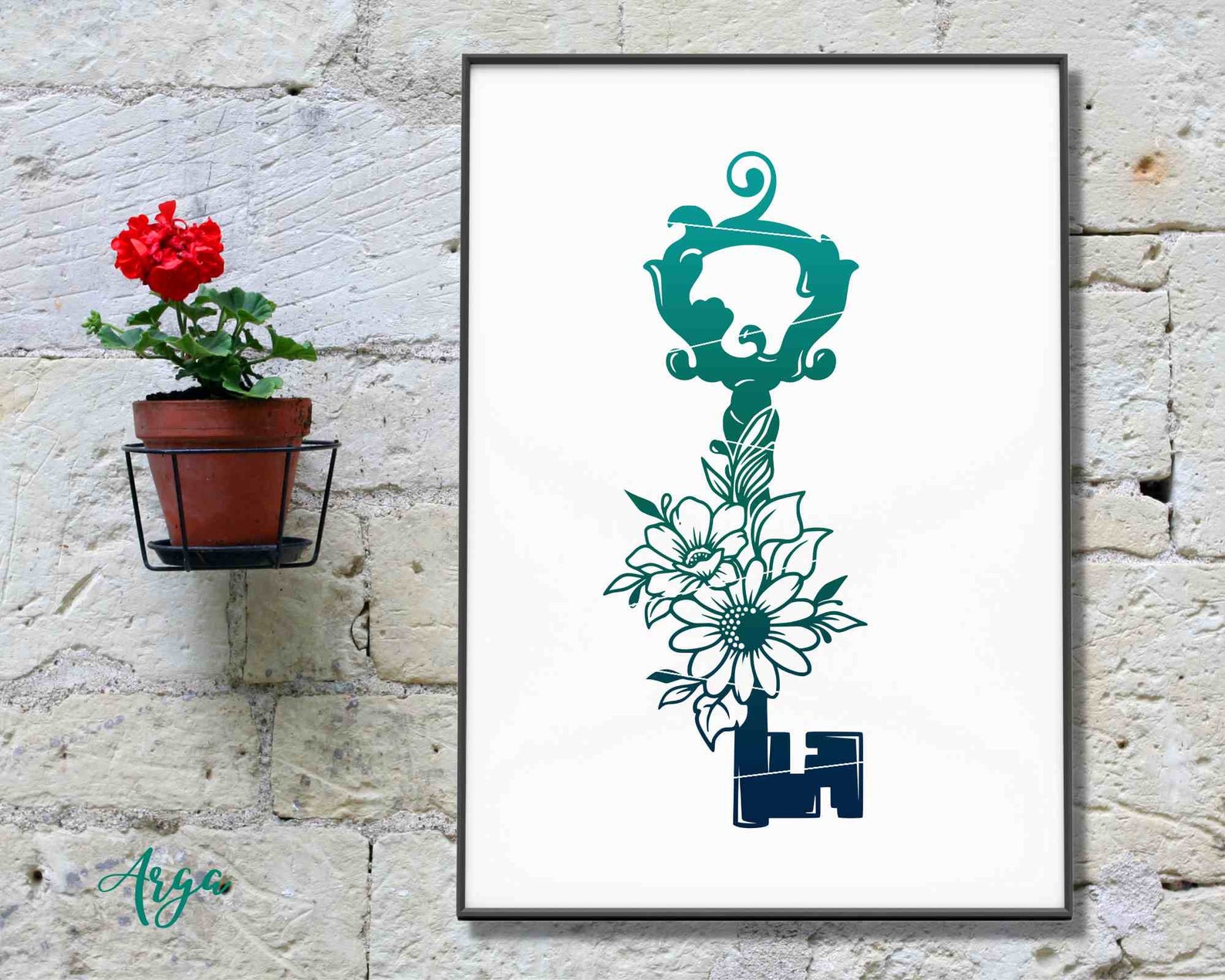 Vintage Key Svg Key With Flower Svg House Key Svg New Home - Etsy