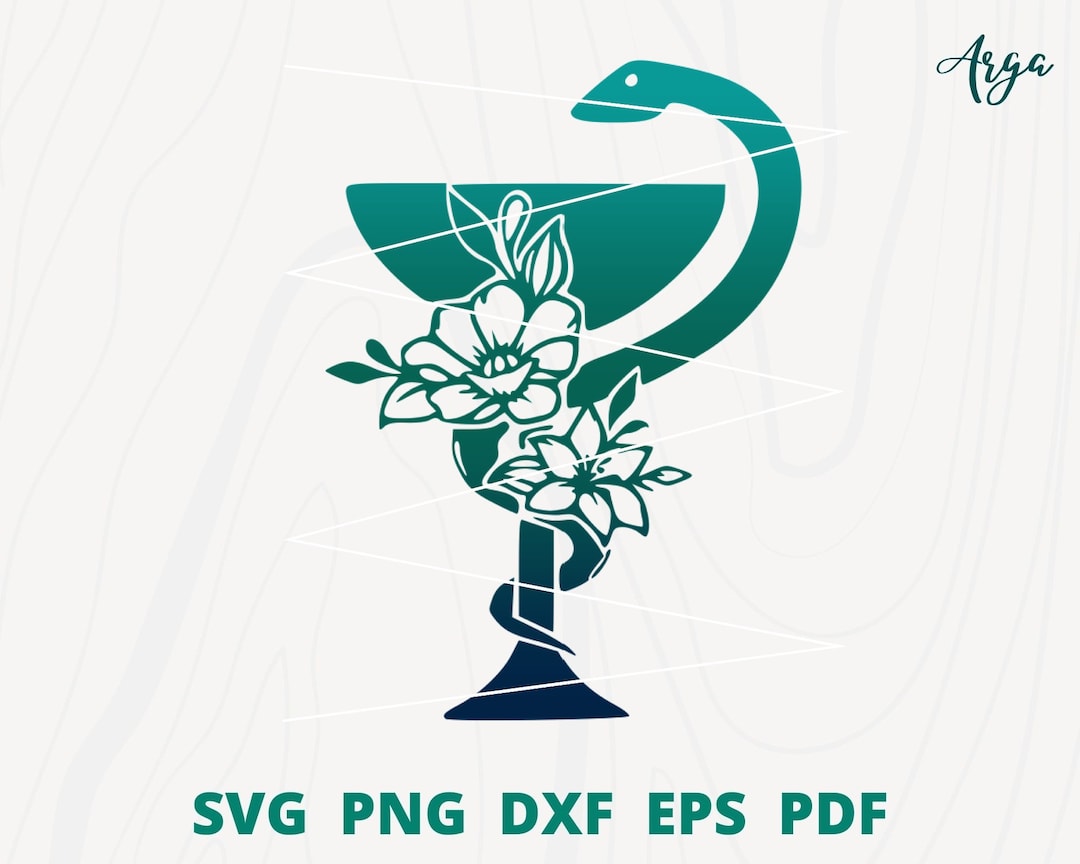 Floral Medical Logo Svg, Medical Symbol With Flower Svg, Medical ...