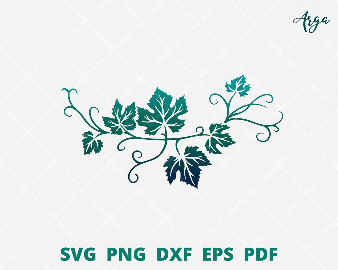 Grape Vine Svg Grape Leaves Svg Grape Vine Wall Decor Vine | Etsy