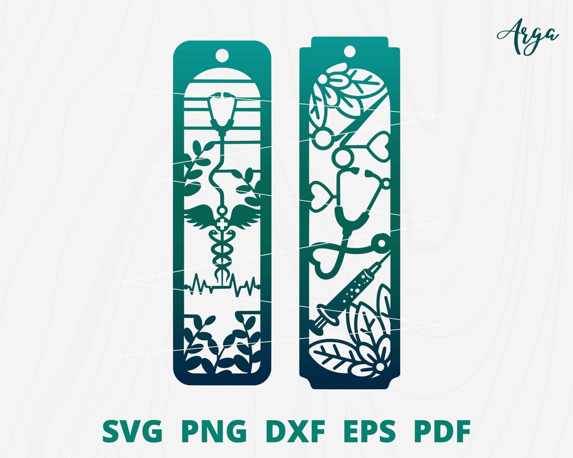 Nurse Bookmark Svg, Nurse Svg Bundle, Bookmark Nurse Svg, Nurse Medical ...