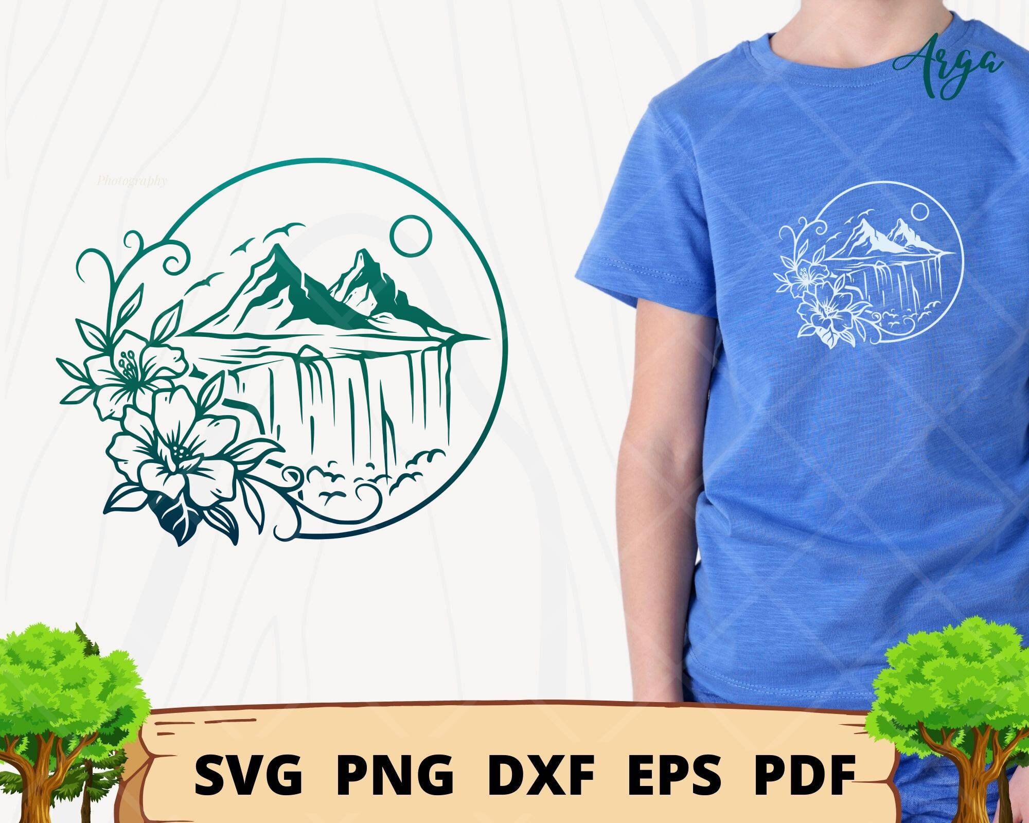 Niagara Falls SVG, Waterfall Svg, Waterfall Scene Svg, Waterfall Wall ...