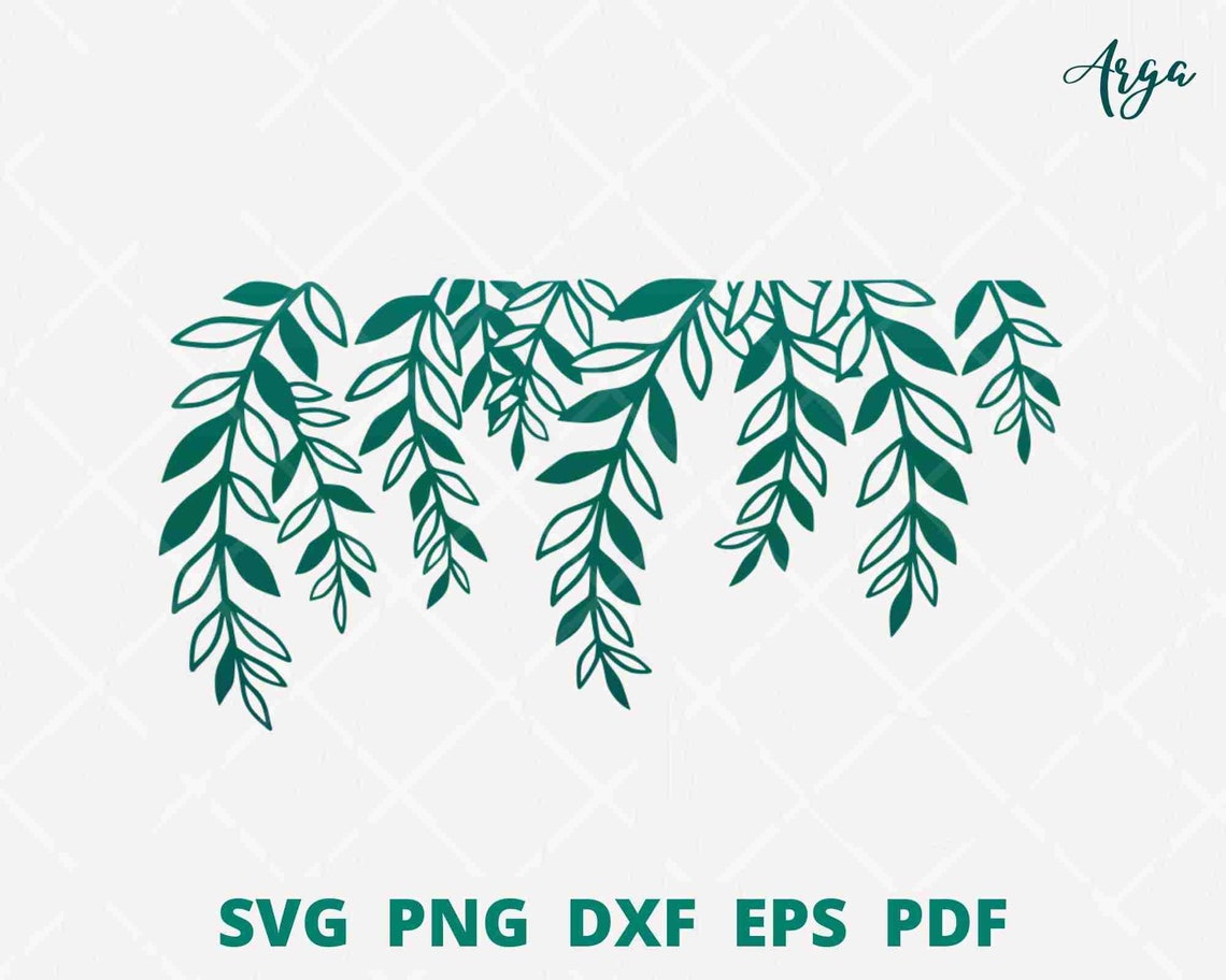 Hanging Plant Svg Bundle, Floral in Wall Svg, Hanging Flower Svg ...
