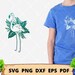 Floral Flamingo Svg, Flamingo Svg Files, Flamingo With Flower Svg ...
