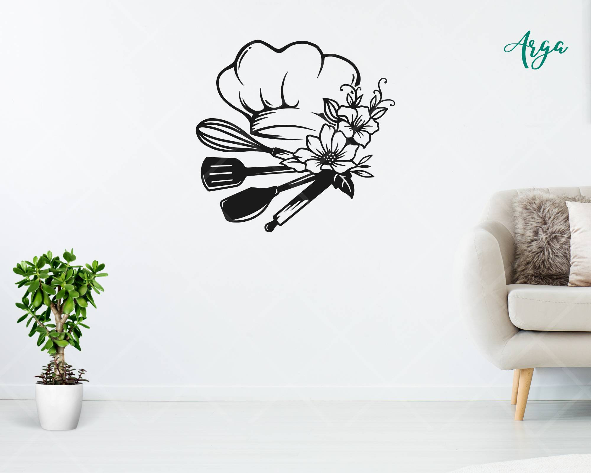 Chef Tools Svg Floral Chef Svg Cooking Tool Svg Baking - Etsy Australia
