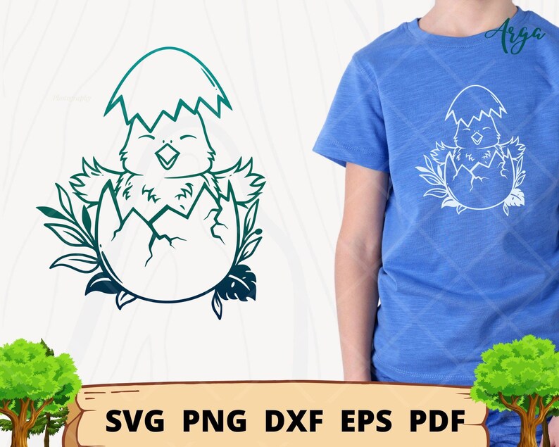Baby Chick on Eggs Hatch Svg Baby Chick Svg Hatching Svg - Etsy