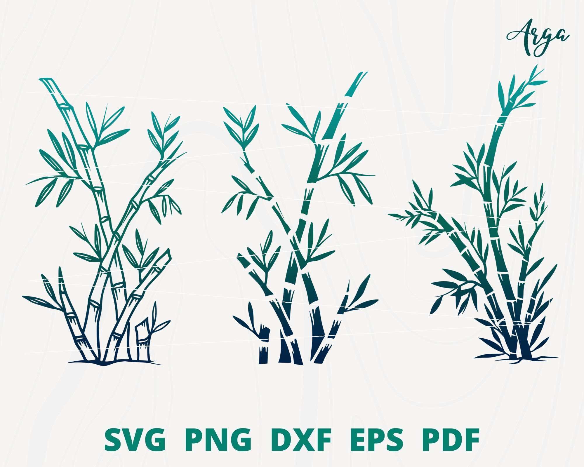 Bamboo svg Bamboo stems svg Bamboo svg bundle Bamboo Tree - Etsy México