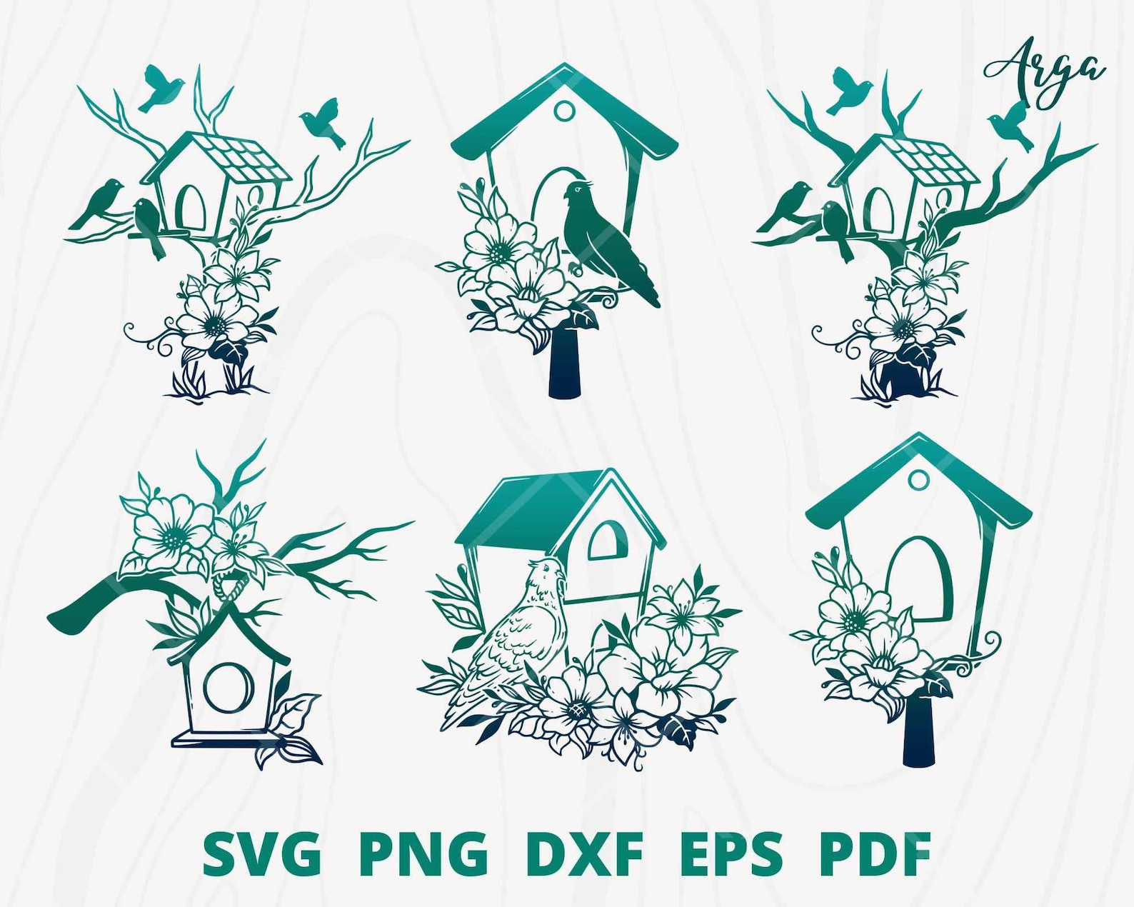 Bird House Svg Bundle Bird House Svg Bird House on Branch - Etsy