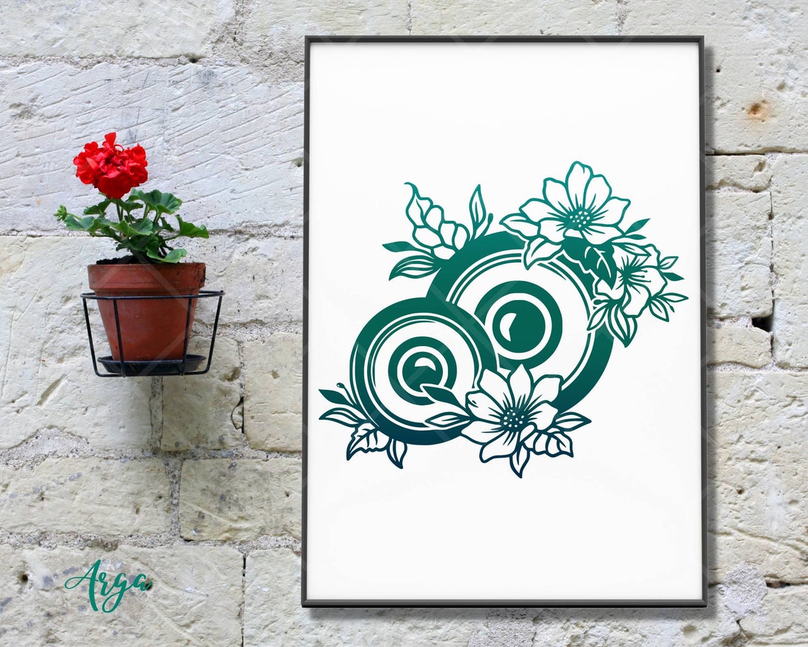 Audio Speaker With Flower Png Floral Speaker Svg Speaker Car - Etsy