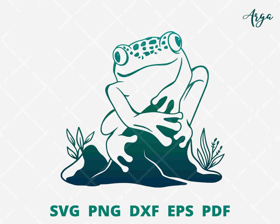 Cute Frog SVG Files, Floral Frog Svg, Frog With Flower, Head Frog Svg ...