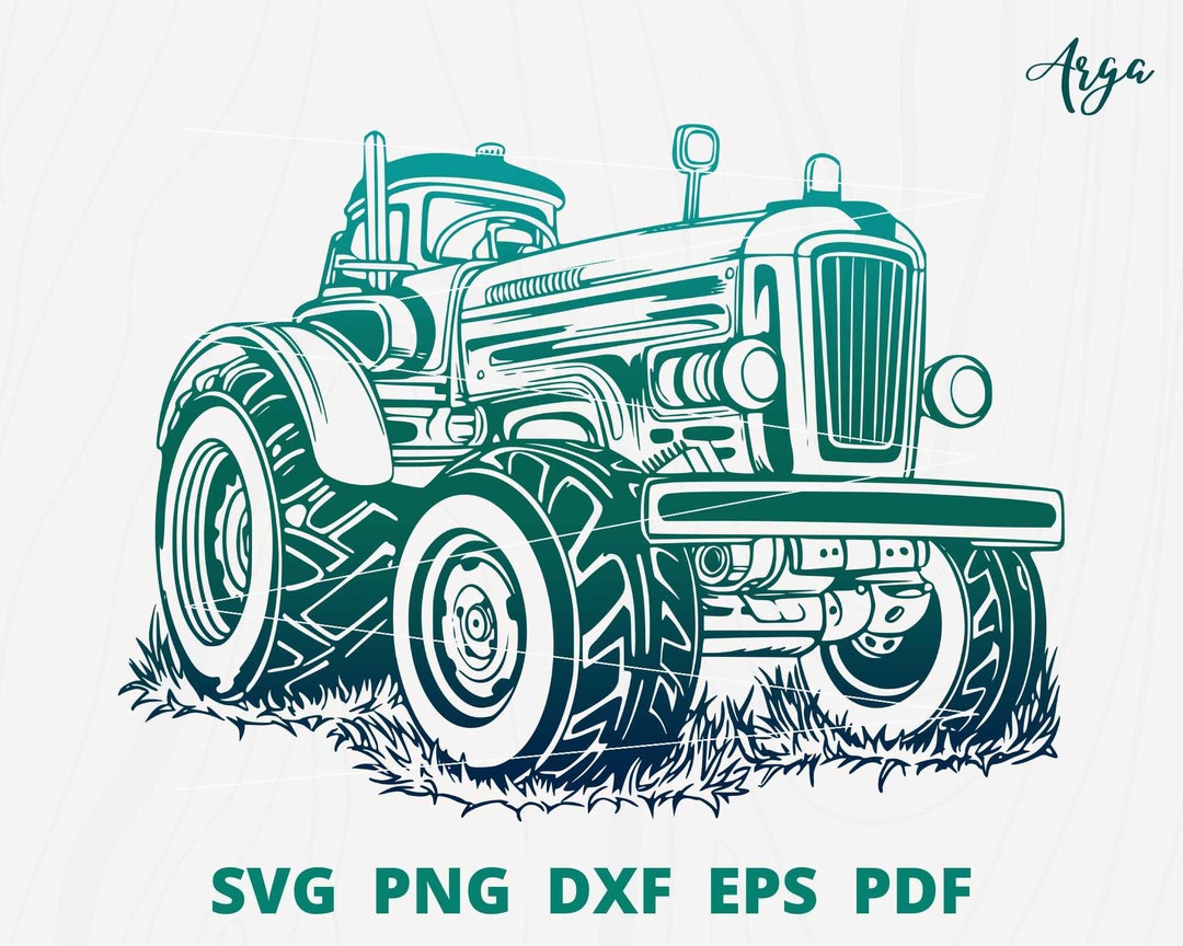 Tractor Svg, Farm Tractor Svg, Tractor Clip Art, Farming Svg, Farm ...