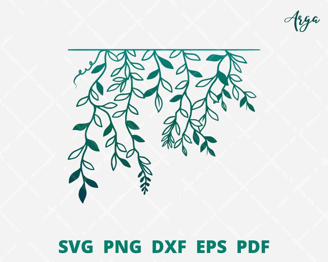Hanging Plant Svg Bundle Floral in Wall Svg Hanging Flower - Etsy