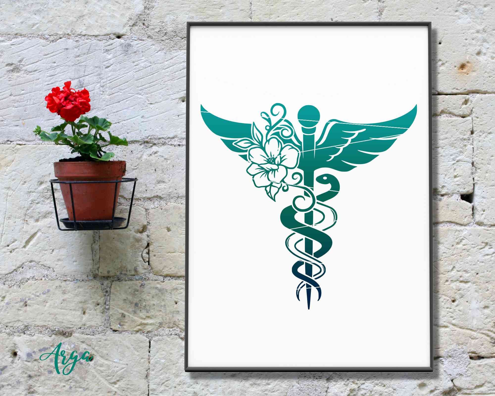 Medical Symbol Svg Medical Logo Svg Medical Caduceus Svg - Etsy UK